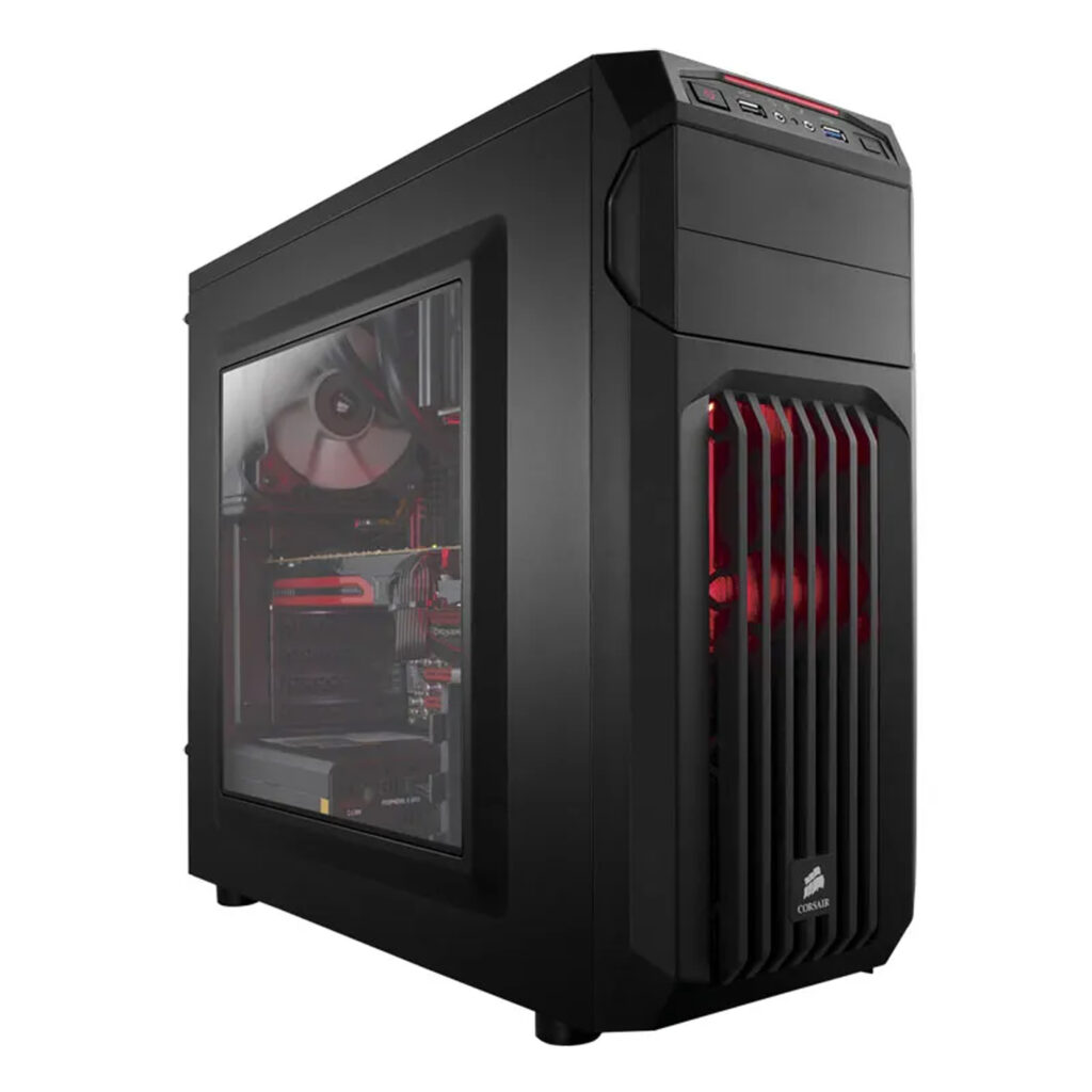 Corsair SPEC-01 Red LED Gaming Casing (CC-9011050-WW) - Digital Bridge