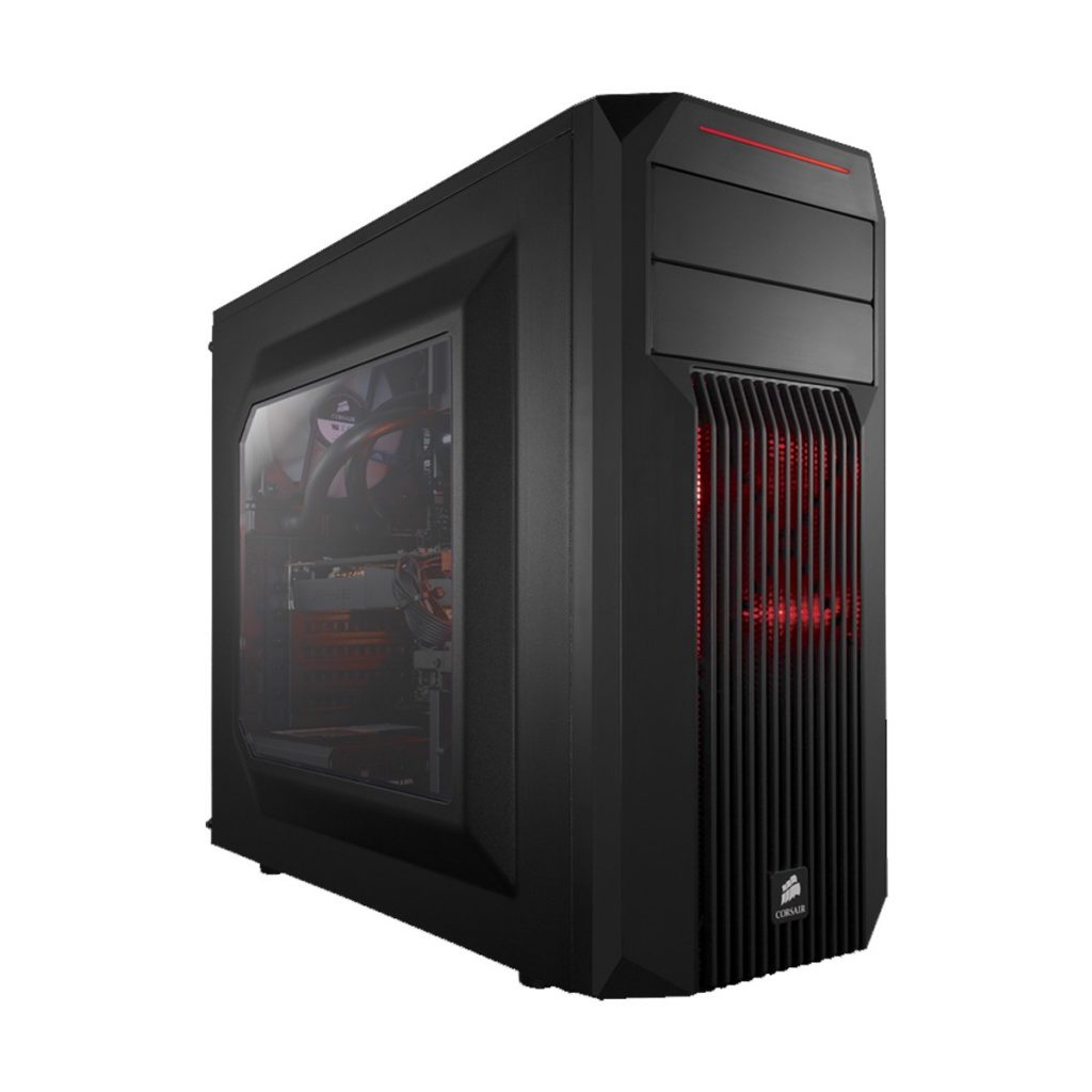 Corsair Carbide Series SPEC-02 Red LED Mid-Tower (Acrylic Side Window ...
